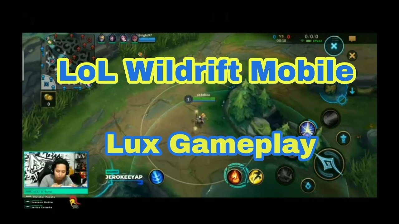 LoL Wildrift Mobile 2nd Alpha Test Lux Gameplay - YouTube