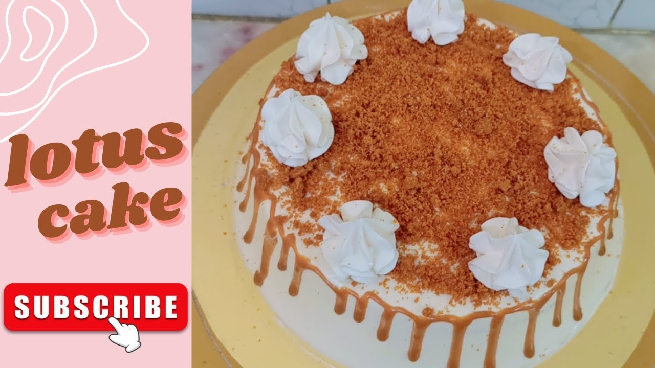 lotus cake recipe | how to make lotus cake at home | easy recipe of ...