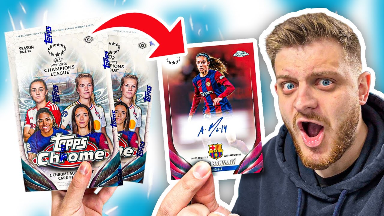 HUNTING for a BONMATI AUTOGRAPH from UWCL CHROME 2024! (2x Hobby Box ...