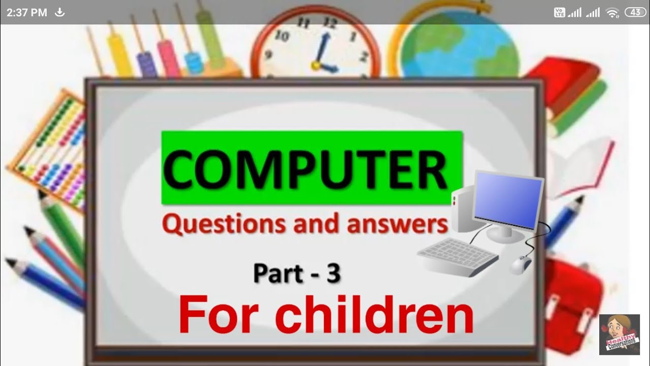 COMPUTER CLASS PART 3 - YouTube