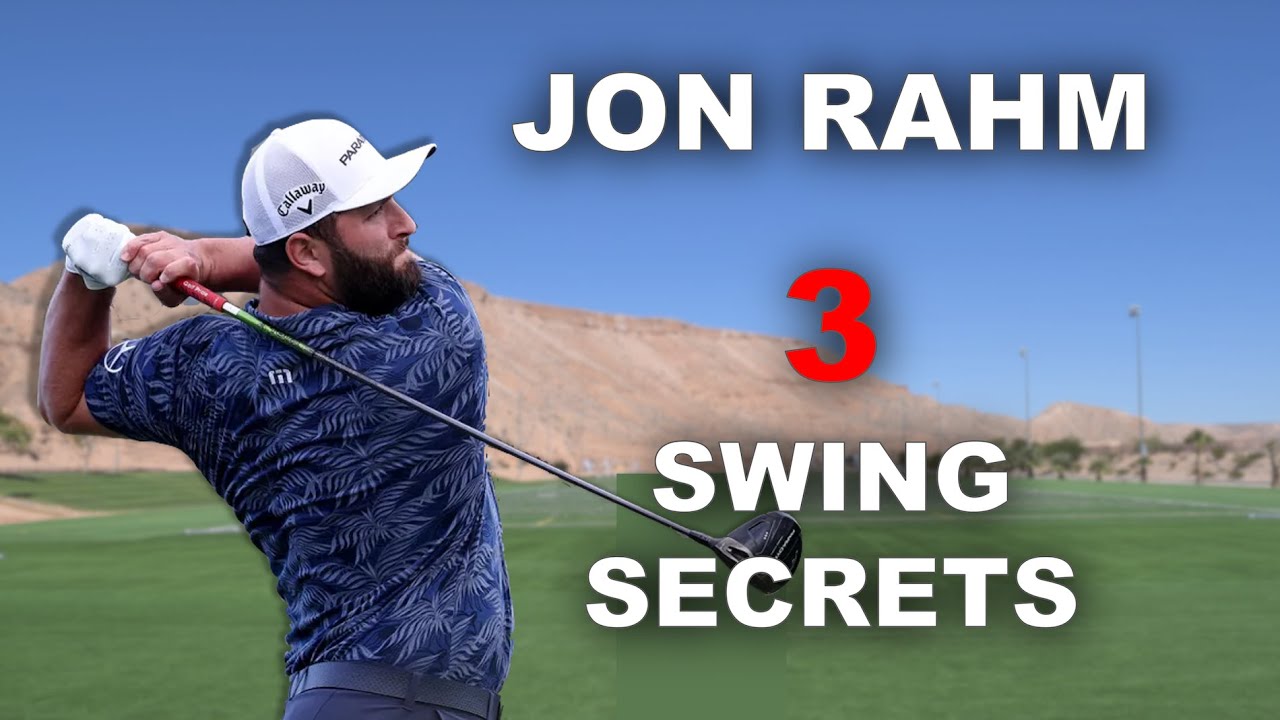 Jon Rahm EXPOSED Top 3 Swing Secrets | Slow Motion Driver Swing (Face On) - YouTube