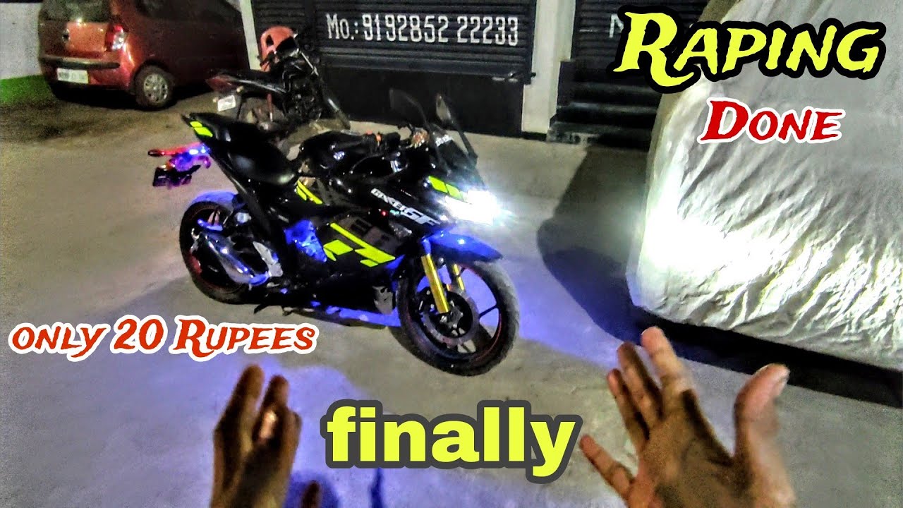 modified gixxer sf 150 || raping Done || modification worth 20 rupees ...