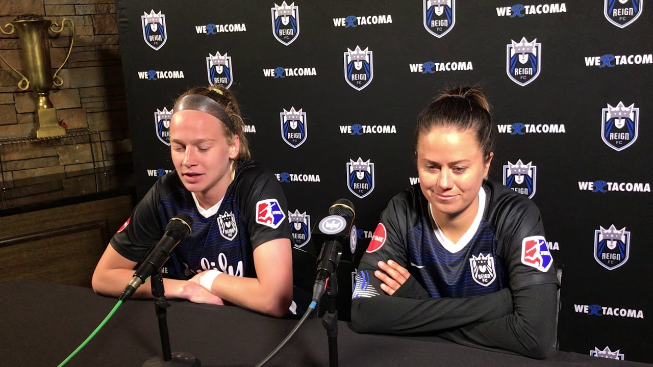 Lauren Barnes and Bethany Balcer Orlando post game - YouTube