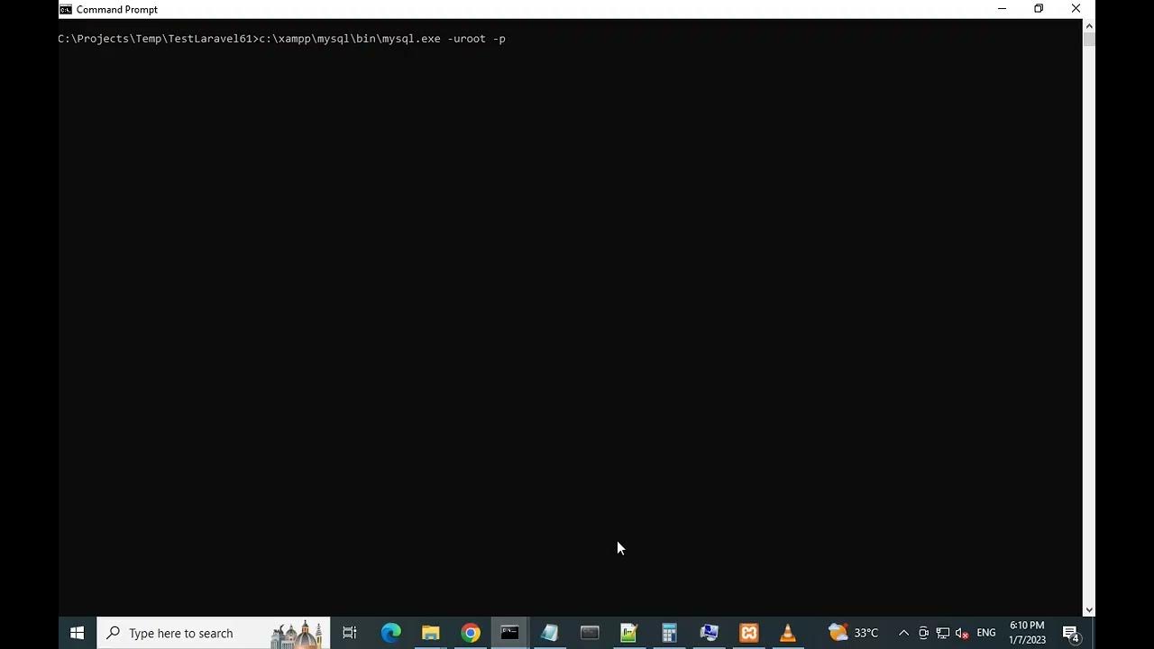 Part 17 of how to create Laravel project :Start MySQL database service & create database ...