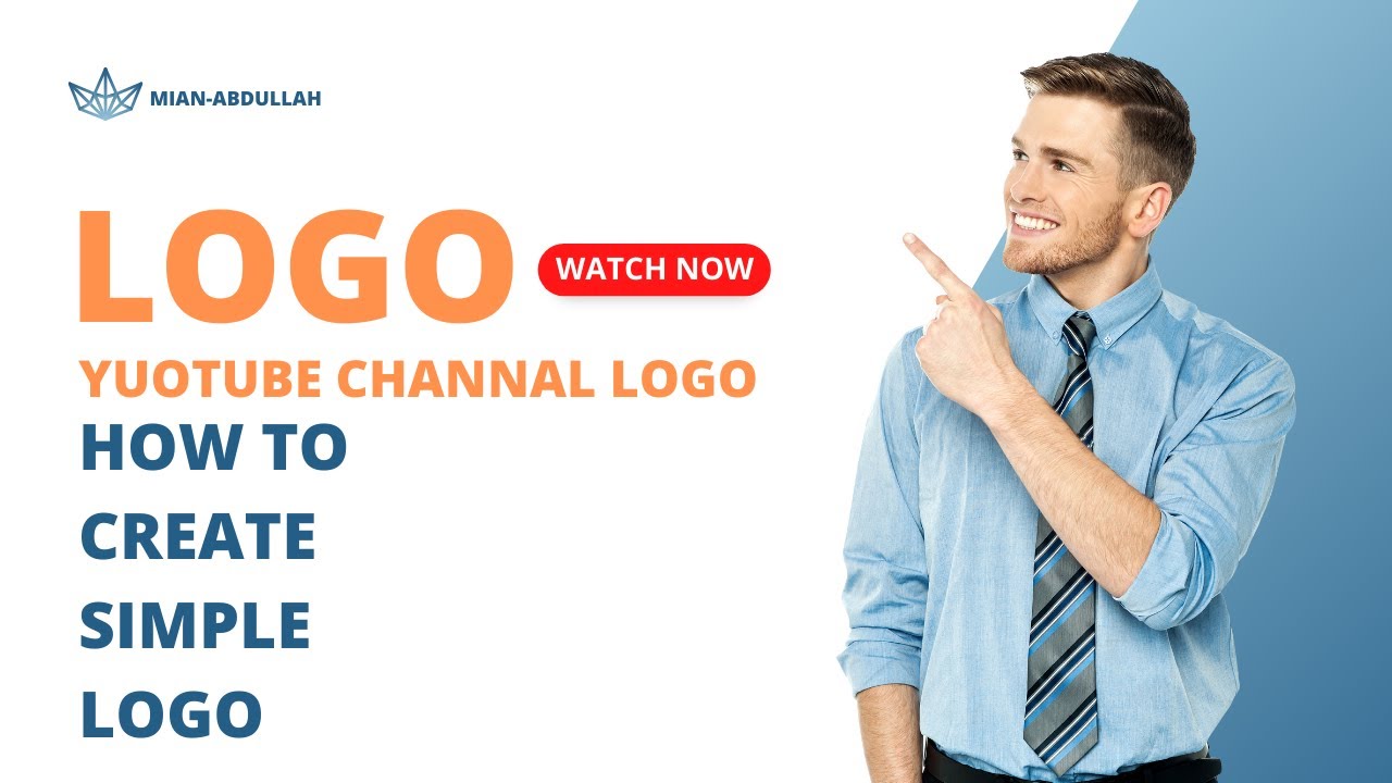 How to create simple channel logo - YouTube