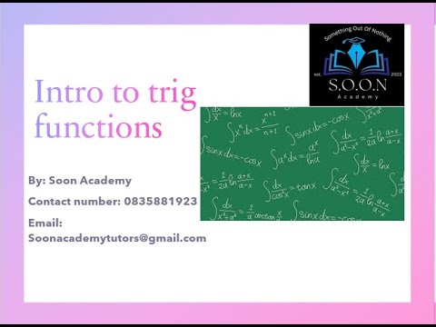 Maths Grade 12_ Intro to Trigonometric functions part 1 - YouTube