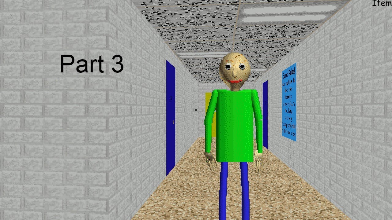 Baldi's Basics Part 3 - YouTube