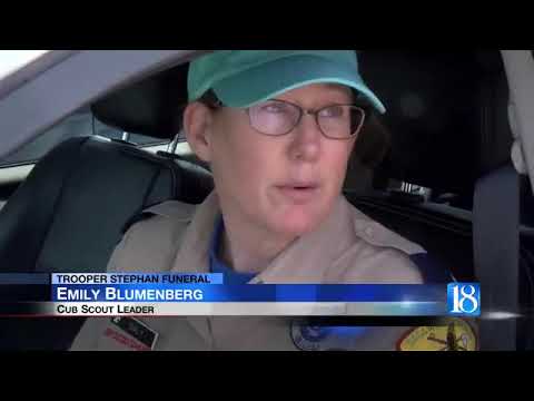 ISP Trooper Peter Stephan's processional - YouTube