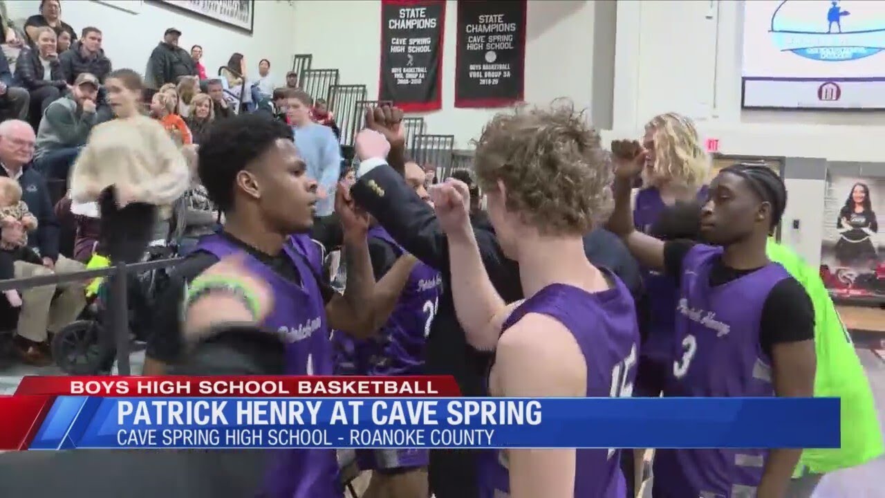 Patrick Henry boys knock off Cave Spring, 62-58 - YouTube