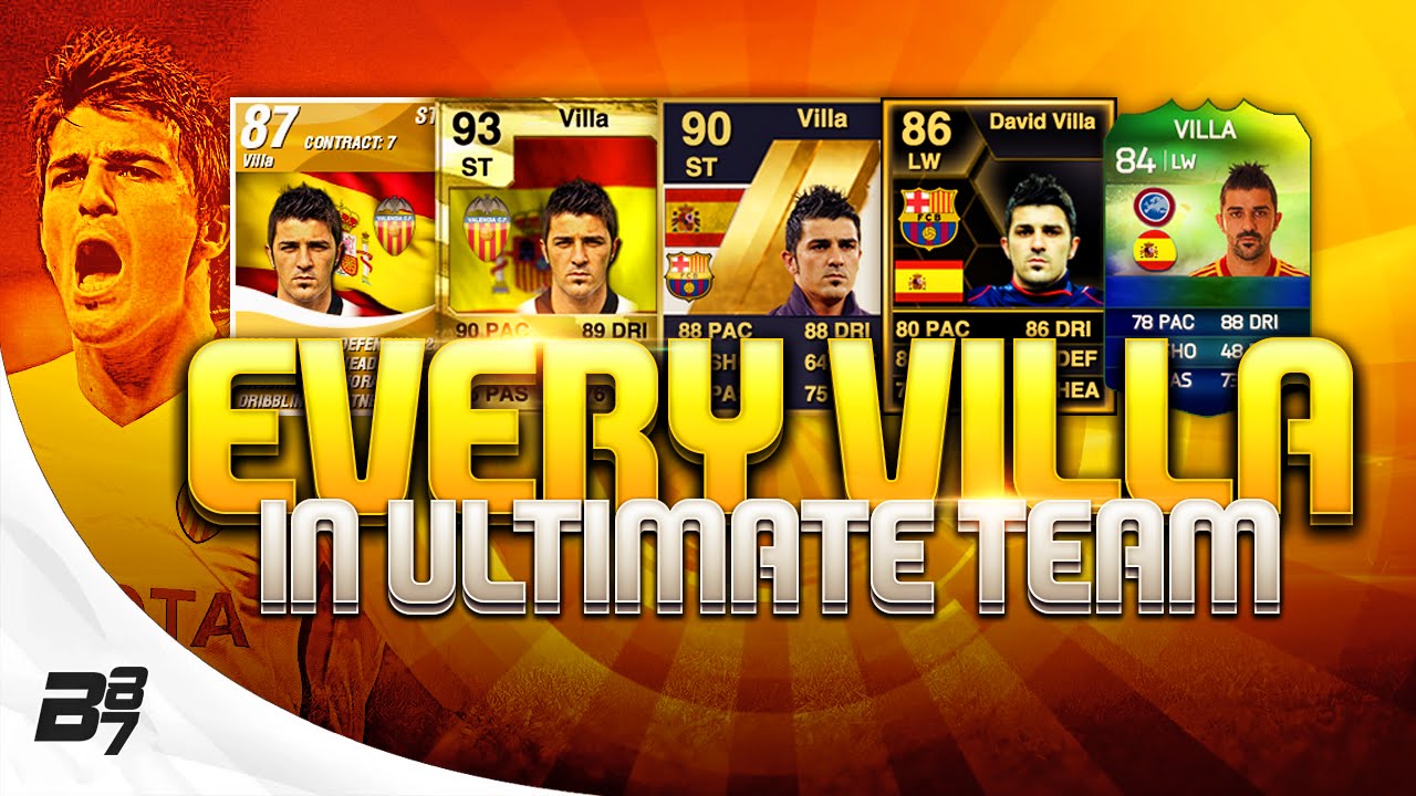 EVERY DAVID VILLA CARD ON FIFA ULTIMATE TEAM! - YouTube