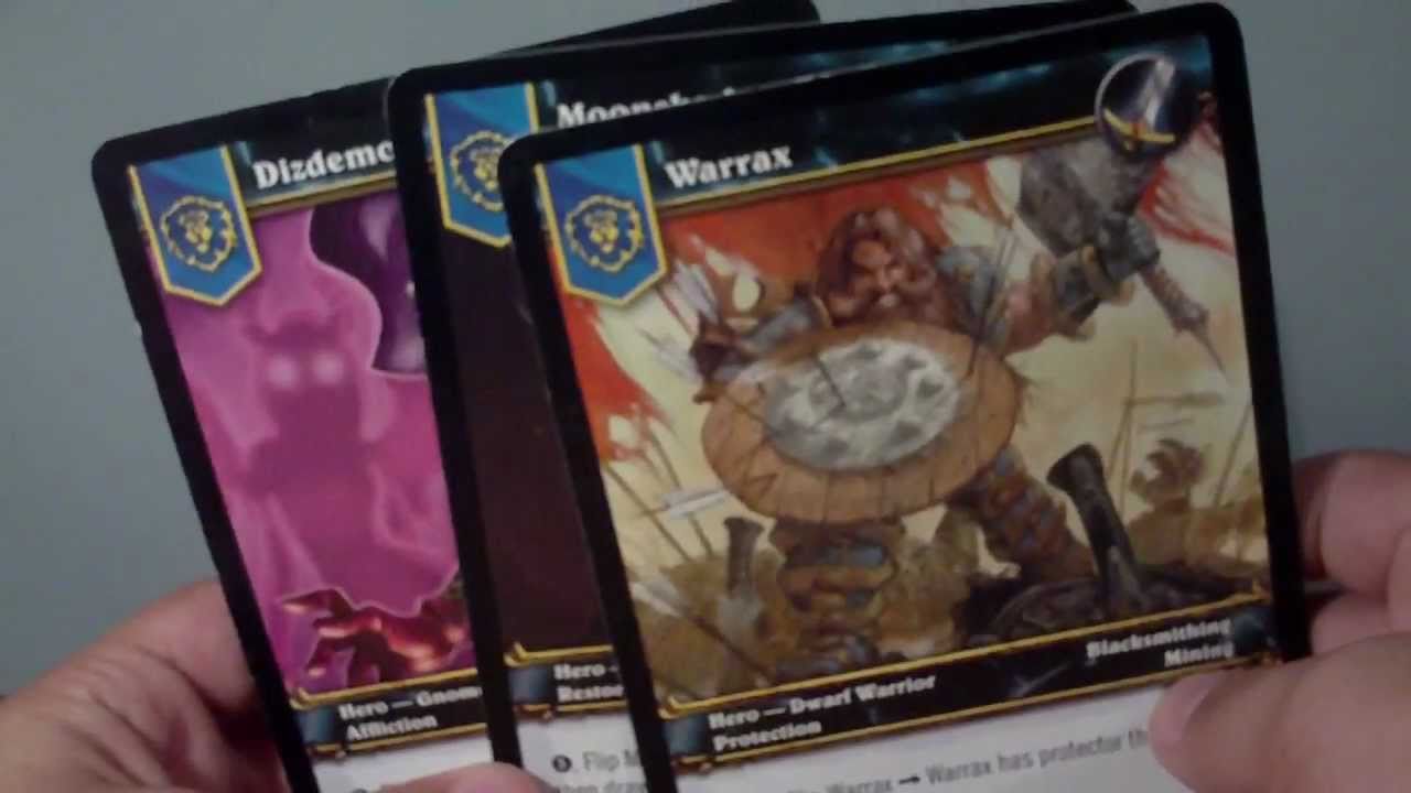 WoW TCG Oversized Cards - YouTube
