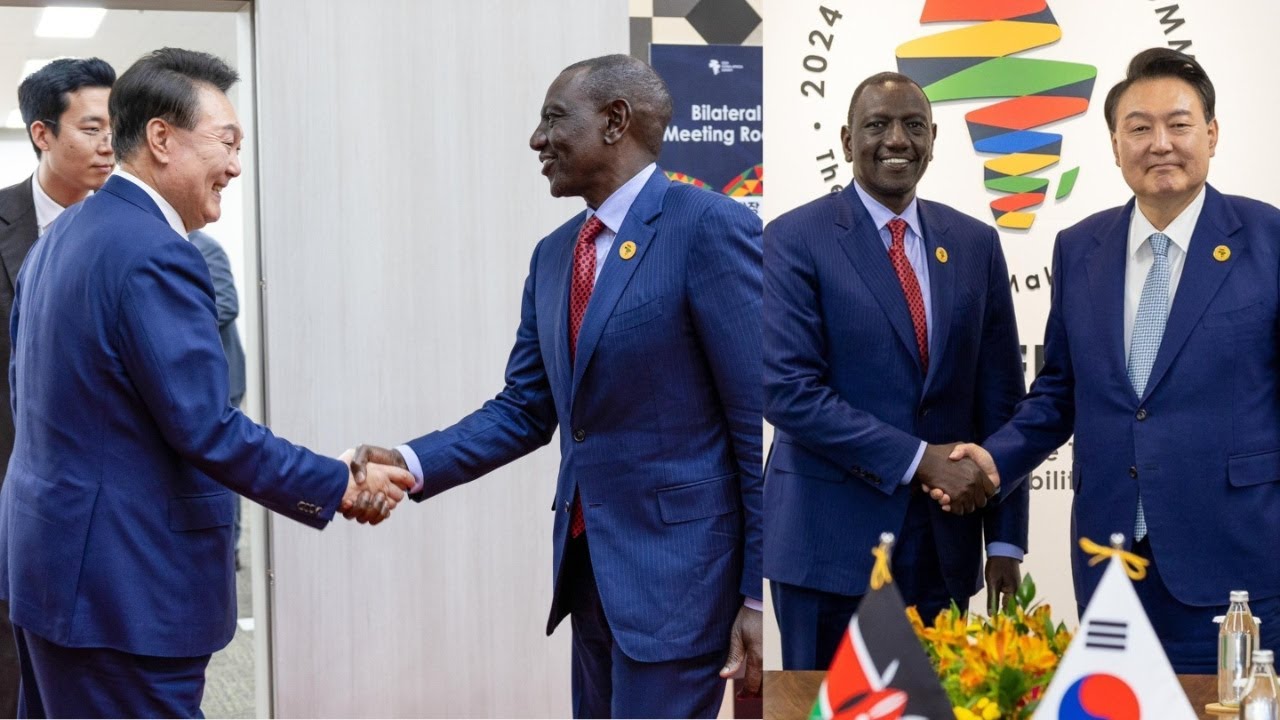 SOUTH KOREA! President Ruto holds talks with President Yoon Suk Yeol ...