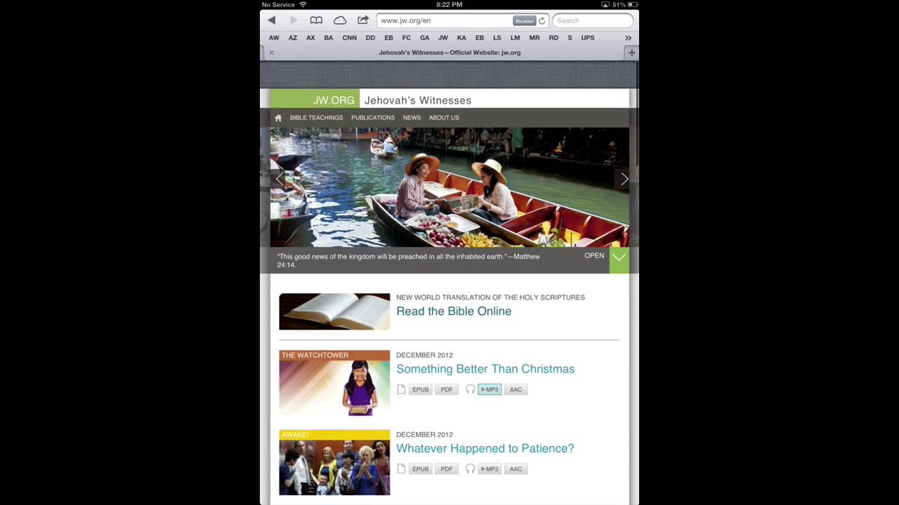 How to listen to audio files on jw org - YouTube