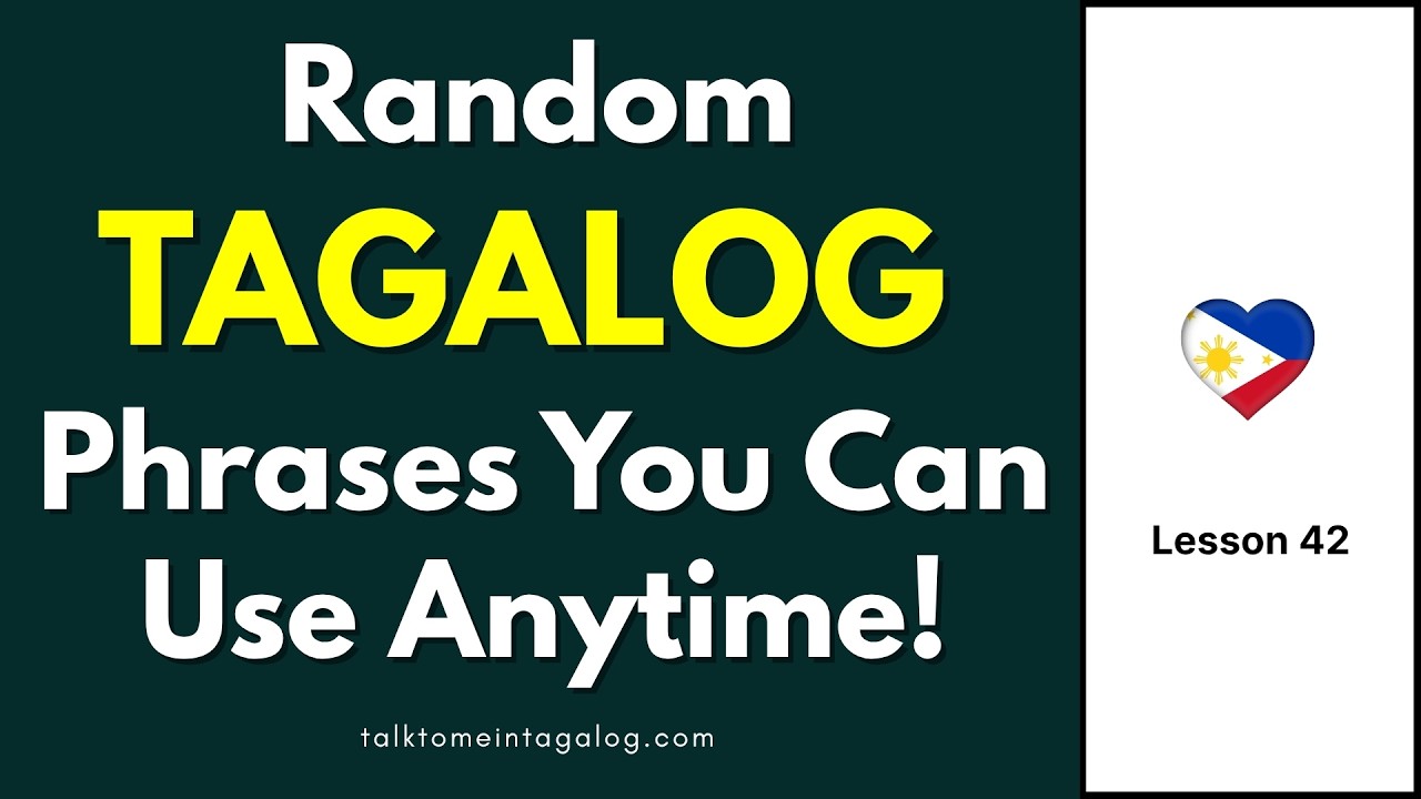 Random Tagalog Phrases You Can Use Anytime! | TALK TO ME IN TAGALOG ...