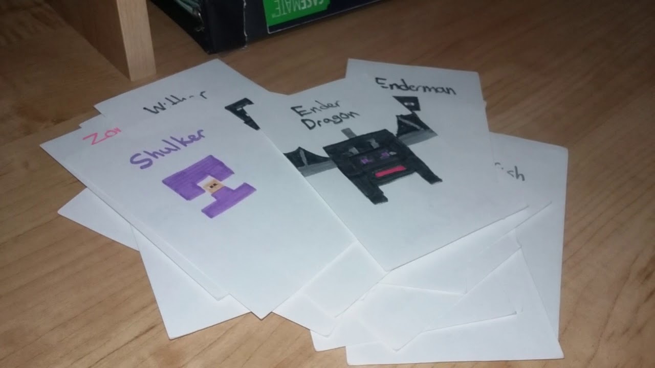 My Minecraft Battle Cards - YouTube