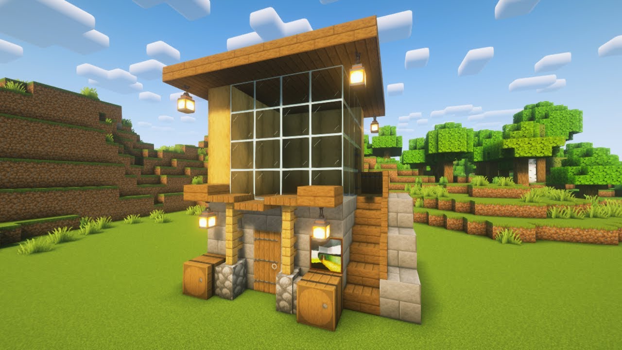 Minecraft: How to Build a Small House for Survival - YouTube