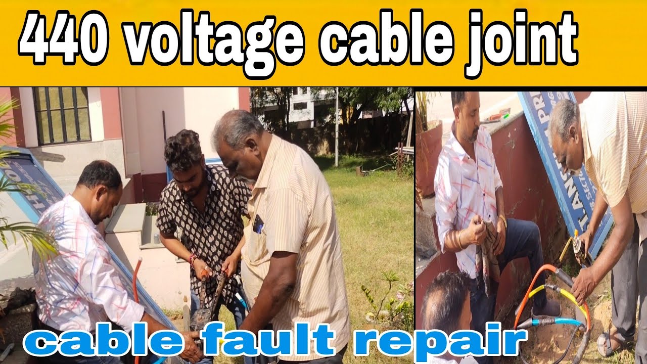 cable fault repair and joint fitting - YouTube