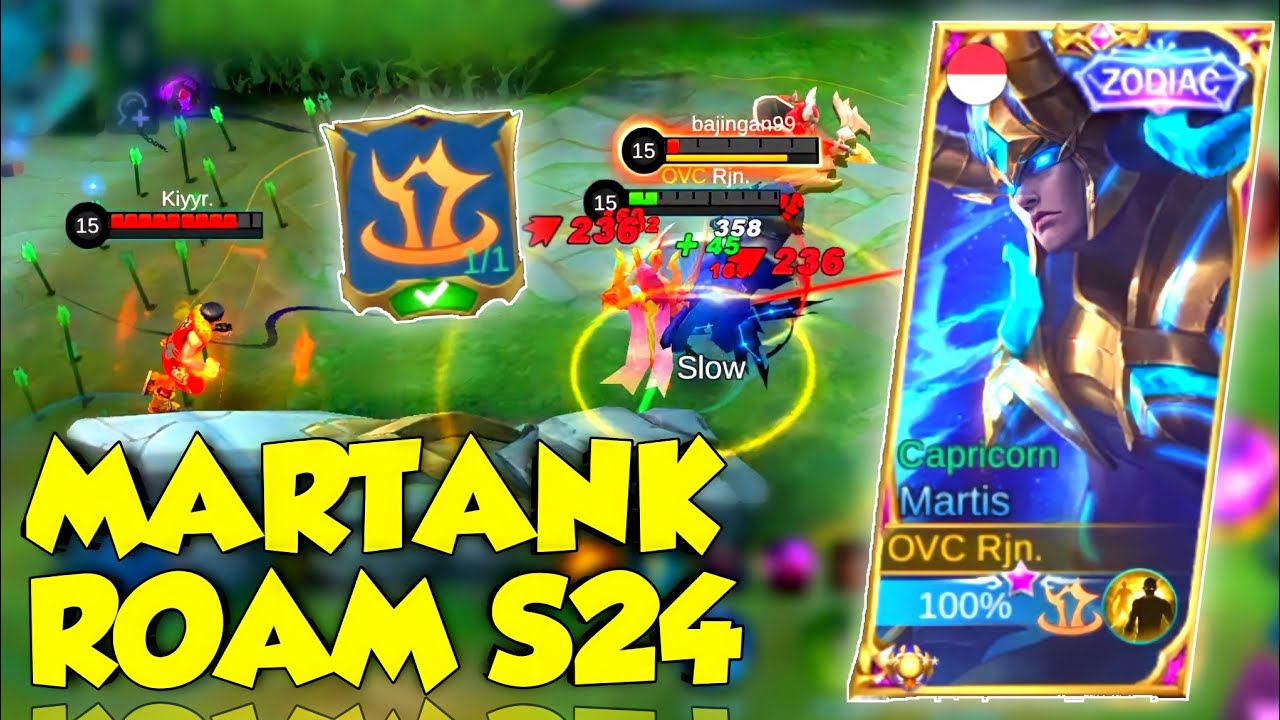 MARTIS TANK ROAM SEASON 24! REKOMENDASI BUILD MARTIS TANK S24! | TOP ...