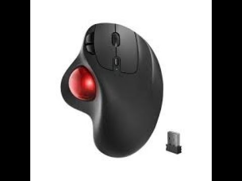 Wireless Trackball Mouse, Rechargeable Ergonomic Mouse, Easy Thumb ...