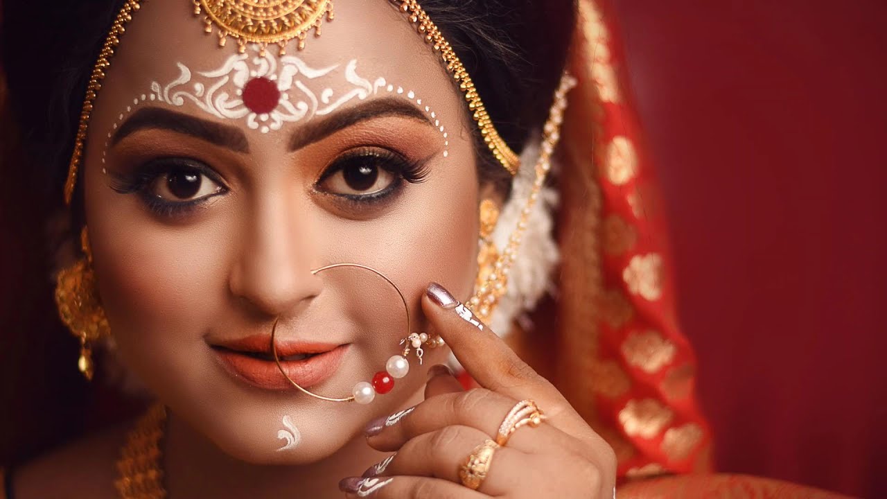 অদ্বিতীয়া | Adwitiya | HD Bridal Makeup || Best Bengali bridal close up pose Makeup Artist ...