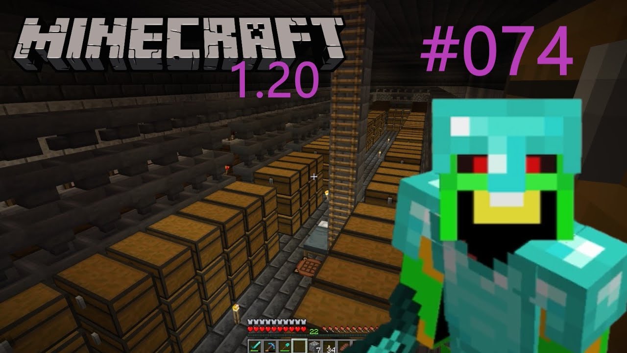 Minecraft - 074 - AUTOMATISCHES LAGER (TEIL 2) - Let´s play 1.20 ...