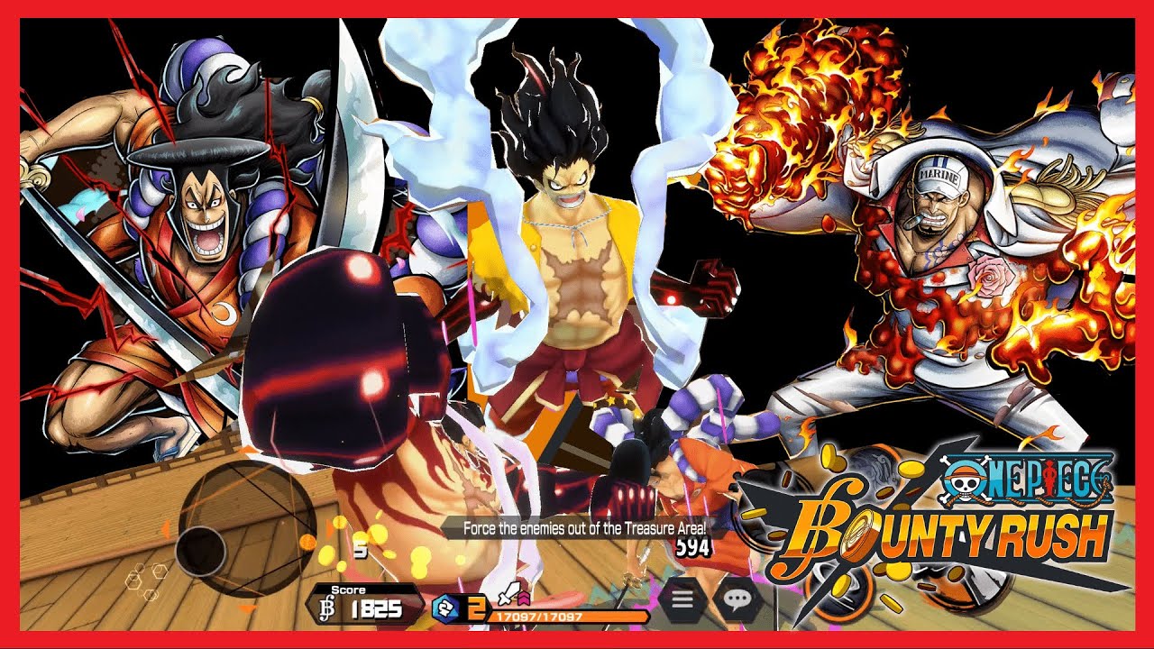 Ex-Luffy gameplay, level 70 Ex-Luffy vs MAX : Oden,Roger,Akainu ...