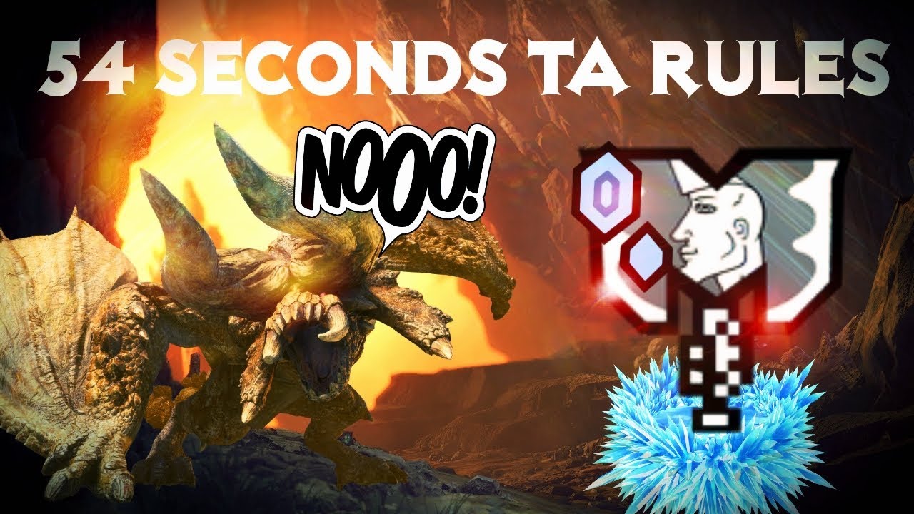 MHW PC, Diablos, 00'54'65 Charge Blade TA wiki Rules,★7 ディアブロスの狩猟 Well ...