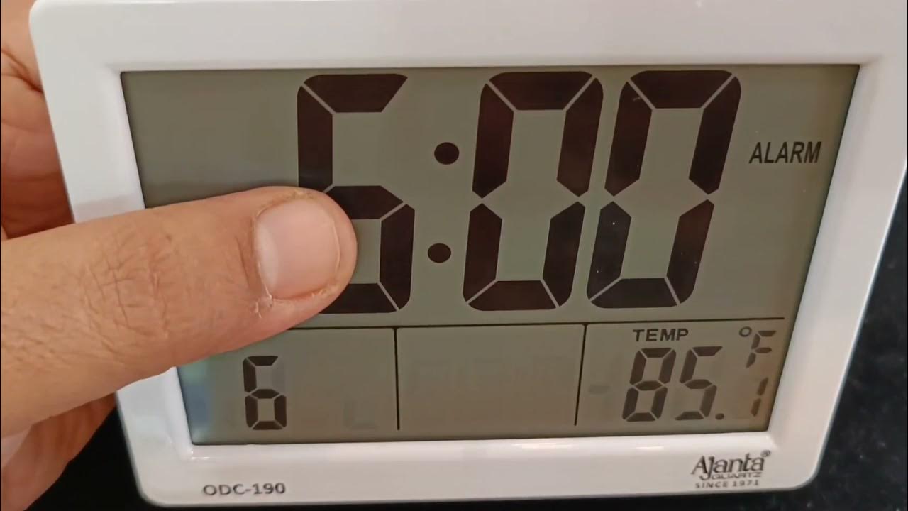 How to Turn Off the Alarm of ODC-190 and Digital Clock #fullpackage ...