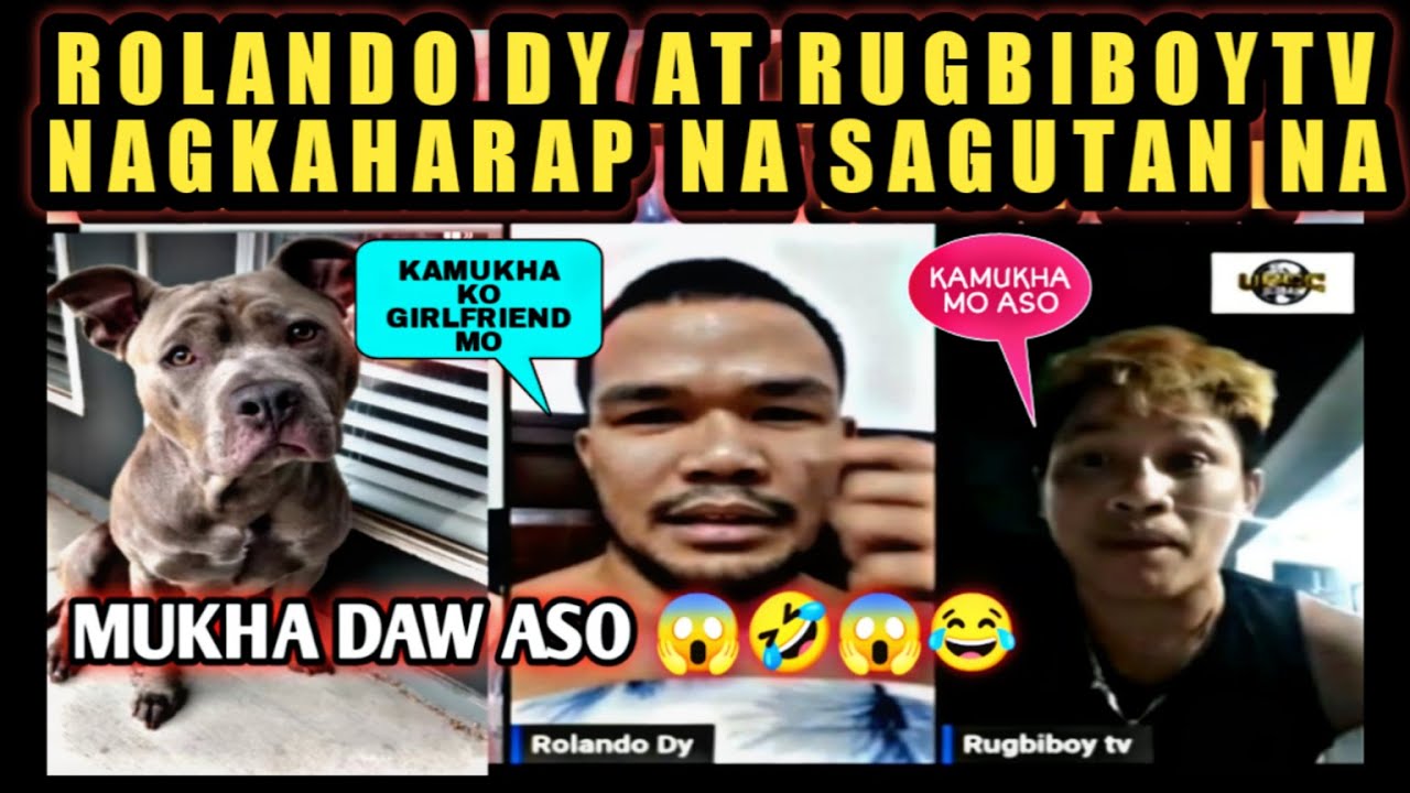 @rugbiboytv at @rolandody nagharap na TINAWAG na MUKANG aso HARAPAN 🤣🤣 ...