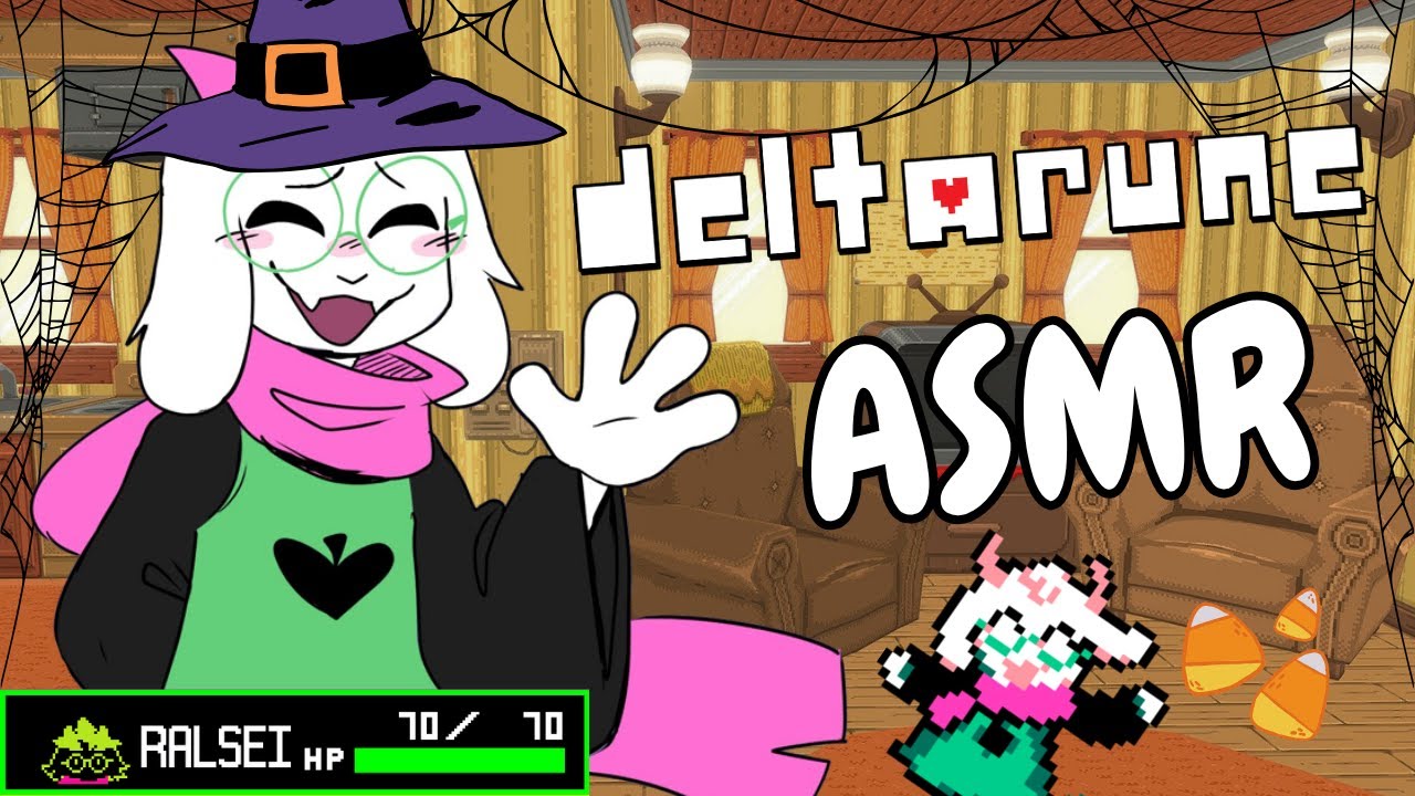 [Furry ASMR] Ralsei decorates home for spooky month :3 [Sleep-aid ...