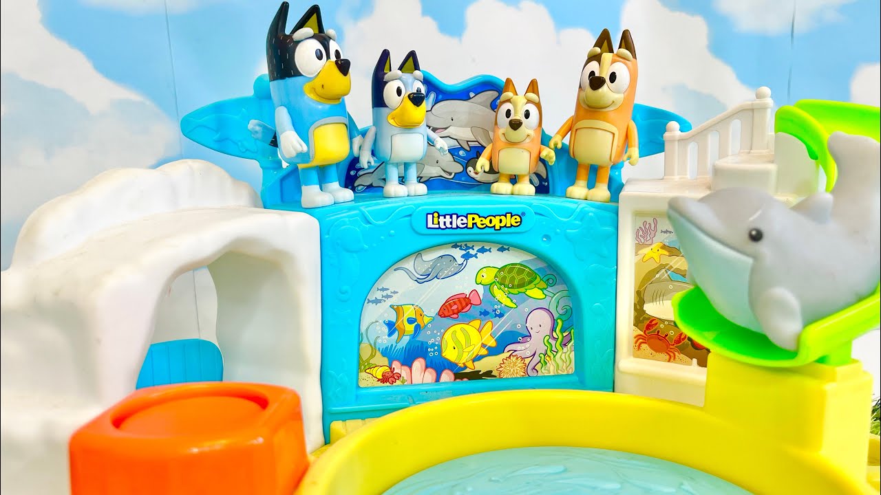 Best Bluey Family Visits FISHER PRICE Aquarium Dolphin Playset Toys ...