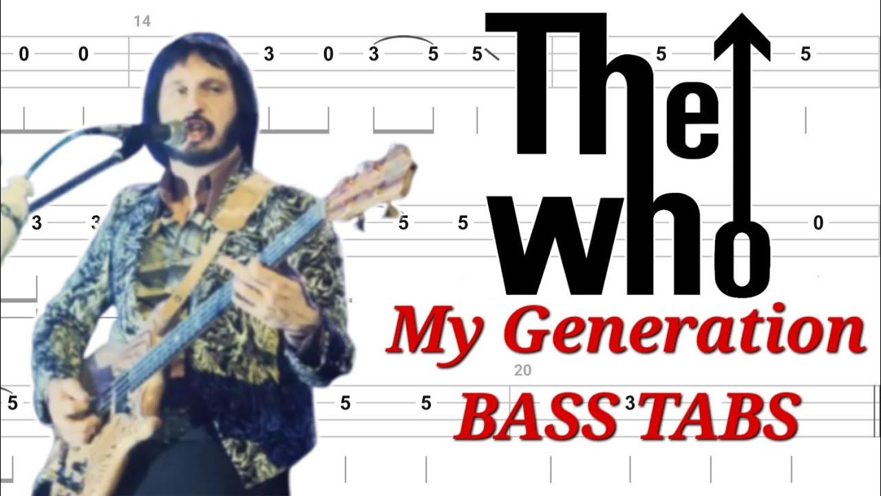 The Who - My Generation BASS TABS | Cover | Tutorial | Lesson - YouTube