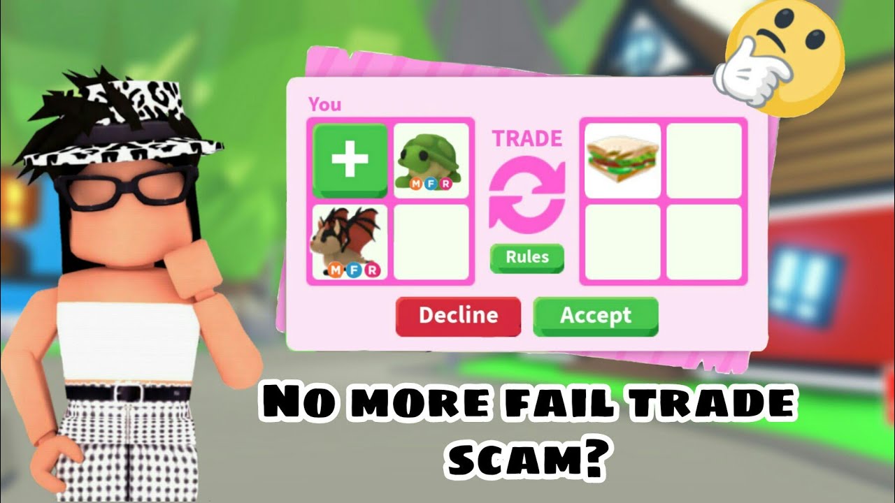 How adopt me fixed fail trade scam! |Adopt me| - YouTube