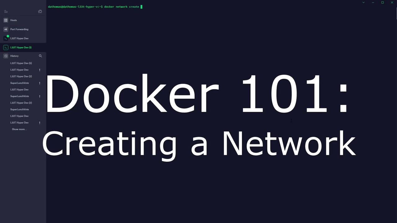 Docker 101: Creating a Network - YouTube