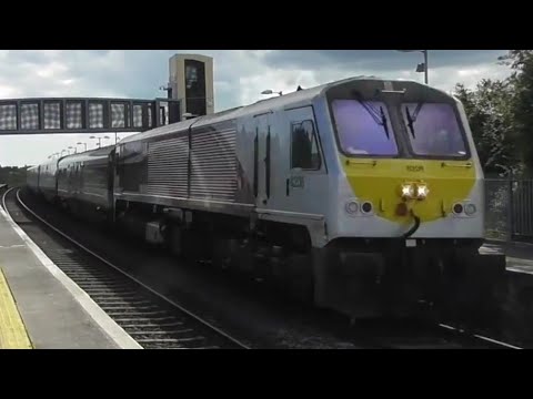 Irish Rail 201 Class Loco Number 208 + Enterprise Train 9002 Skerries ...