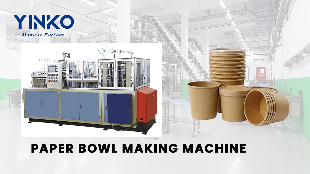 Paper Bowl Forming Machine Working Perfectly - YouTube