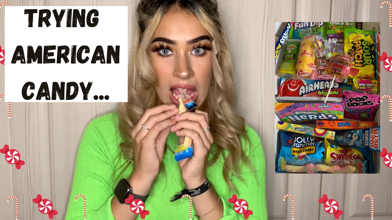 TRYING AMERICAN CANDY FOR THE FIRST TIME - YouTube