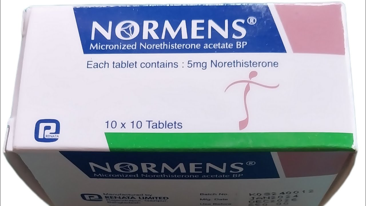 মাসিক স্থগিত রাখতে Normens 5 mg Tablet || অনিয়মিত মাসিকের জন্য - YouTube