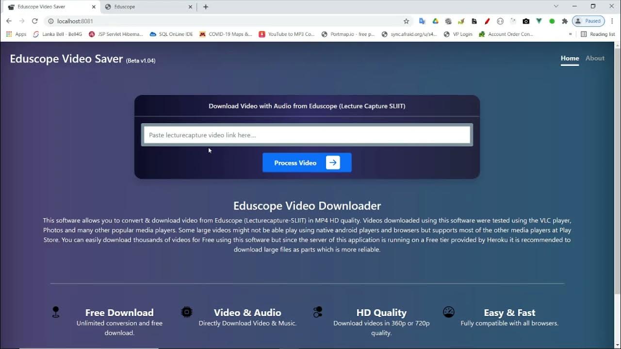 Eduscope Video Dowloader - Beta Downloader - YouTube
