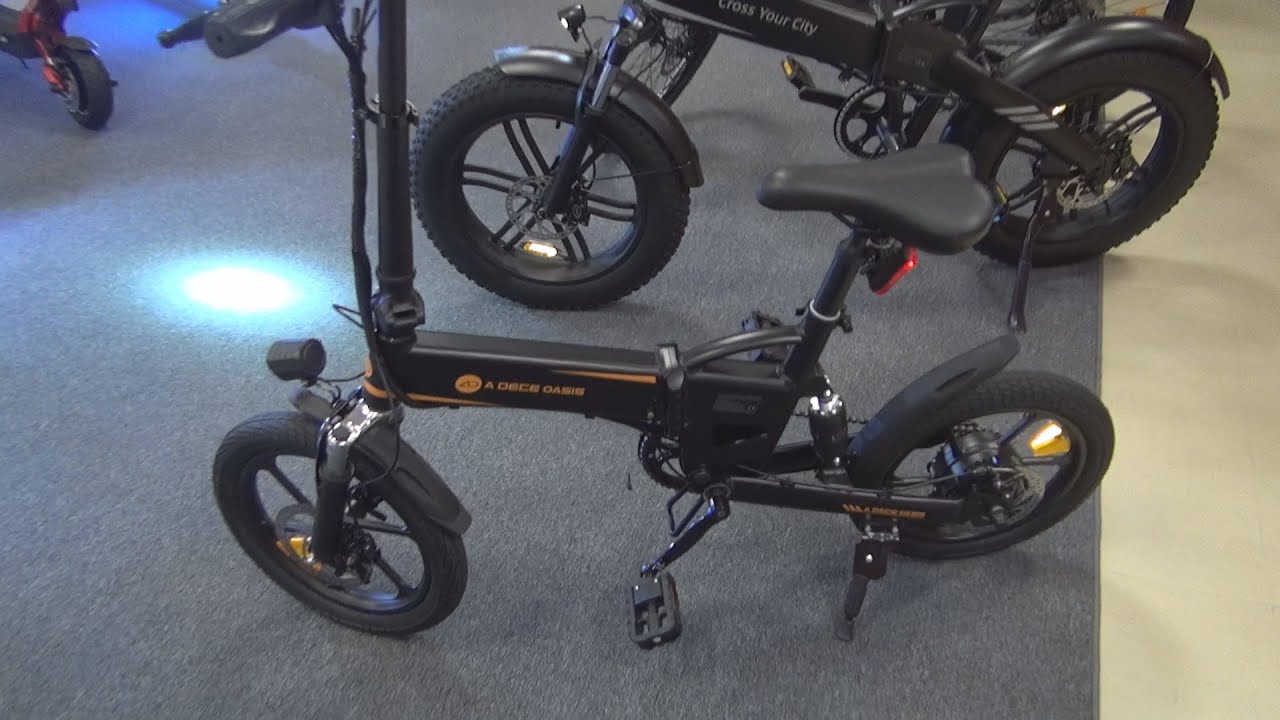 A Dece Oasis ADO A16 Electric Folding Bike (2023) Exterior and Interior ...