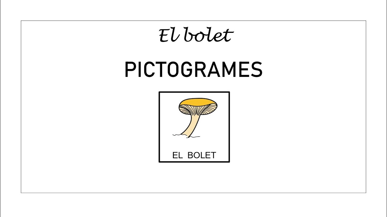 PAÍS DE XAUXA. PICTOGRAMES. EL BOLET - YouTube