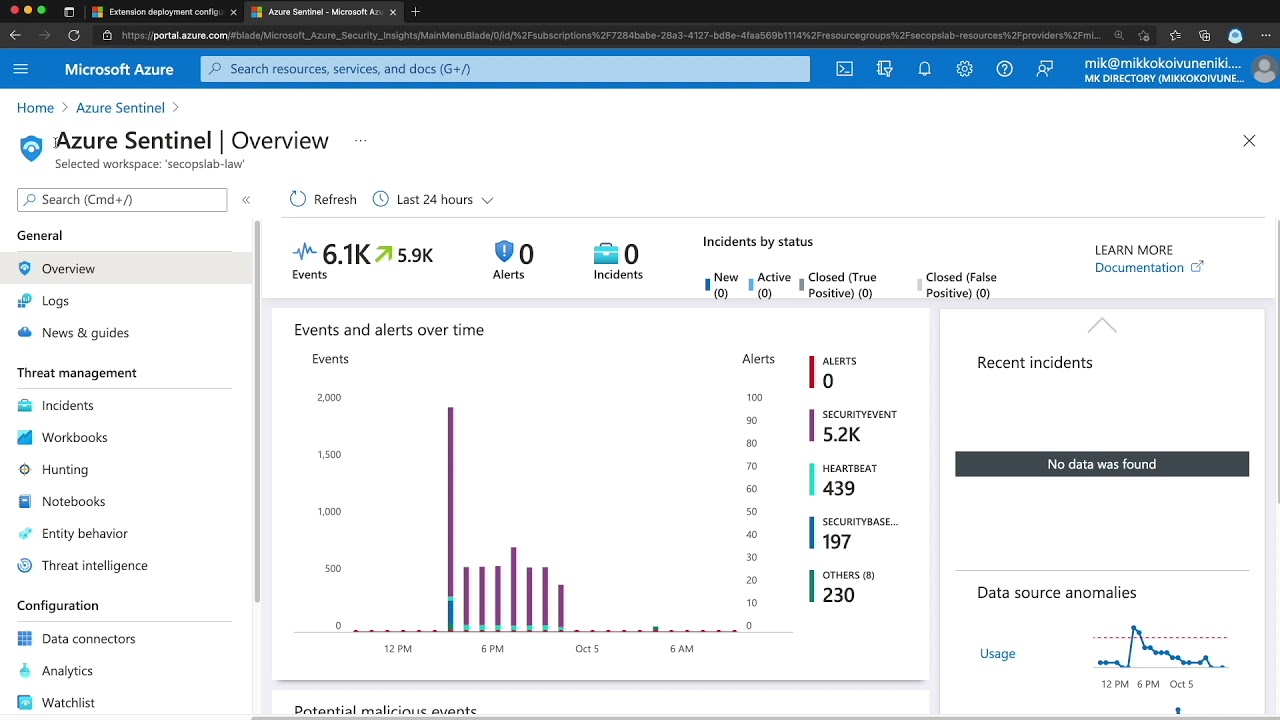 Azure Defender and Sentinel Shared Workspace - YouTube