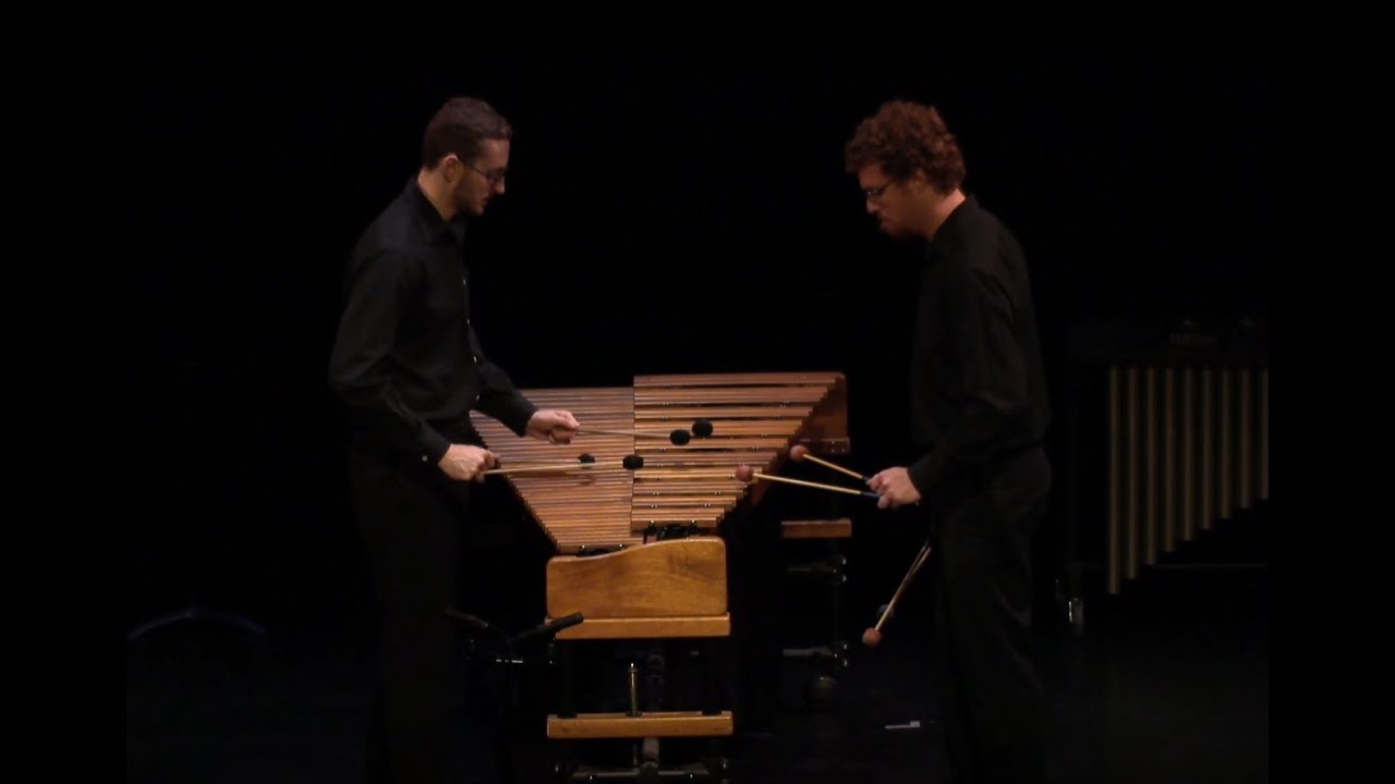 2+1 Marimba Duo by Ivan Trevino - Ari Shiller & Danny La France - YouTube