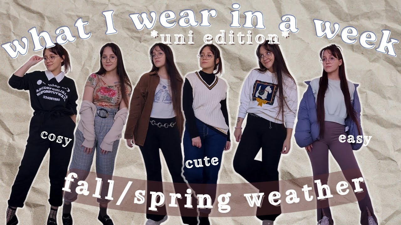 what i wear in a week to uni | realistic and easy outfit ideas for ...