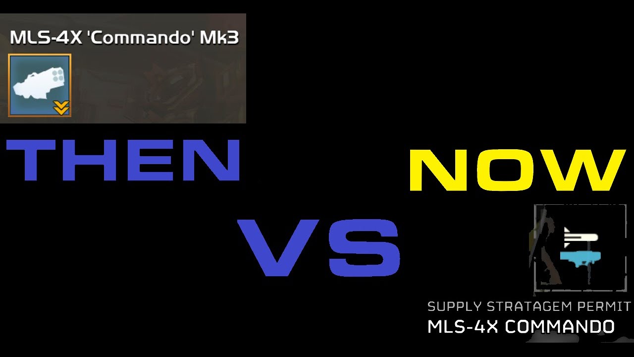 Helldivers Commando - Then VS Now - YouTube