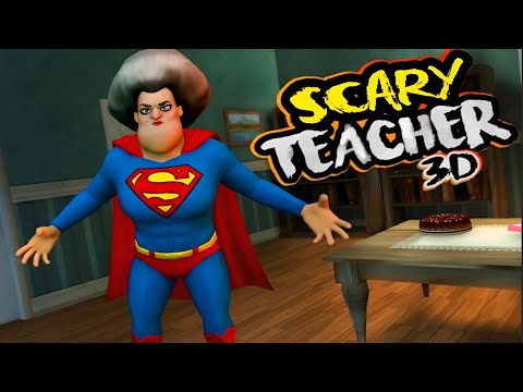 New Superman Miss T Outfit Challenge | Scary Teacher 3D