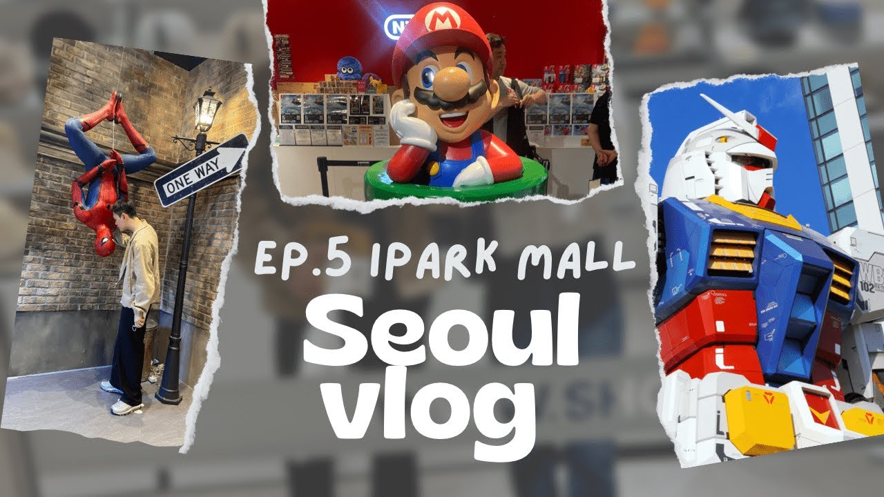 Korea Vlog 🇰🇷 | Seoul Vlog Ep. 5 (I'PARK Mall yongsan) Gundam Base, Studio Ghibli, Korean Cafe ...