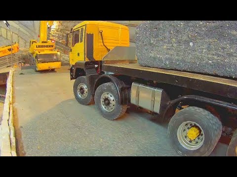 NICE RC CONSTUCTION ZONE! FANTASTIC RC MACHINES AND CRANE TRUCK AT WORK ...