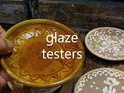 free glaze & making test tiles (368 #pottersjournal ) - YouTube