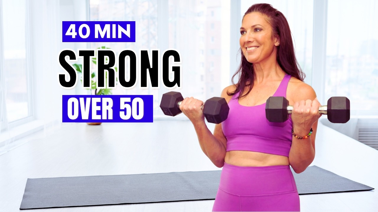 40 Minute Full Body Workout For Women Over 50 Build Strength And Muscle